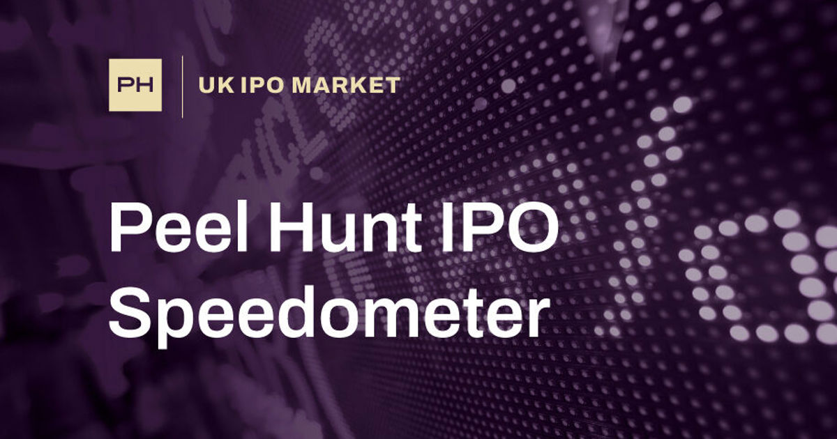 Peel Hunt IPO Speedometer – Limited UK IPO activity in 2025 so far but ...