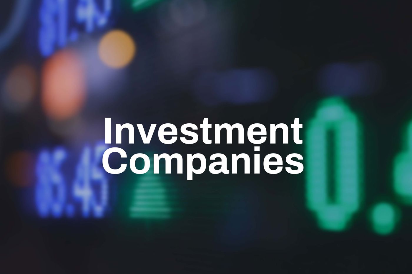 Investment Companies - Research & distribution - What we do - Peel Hunt