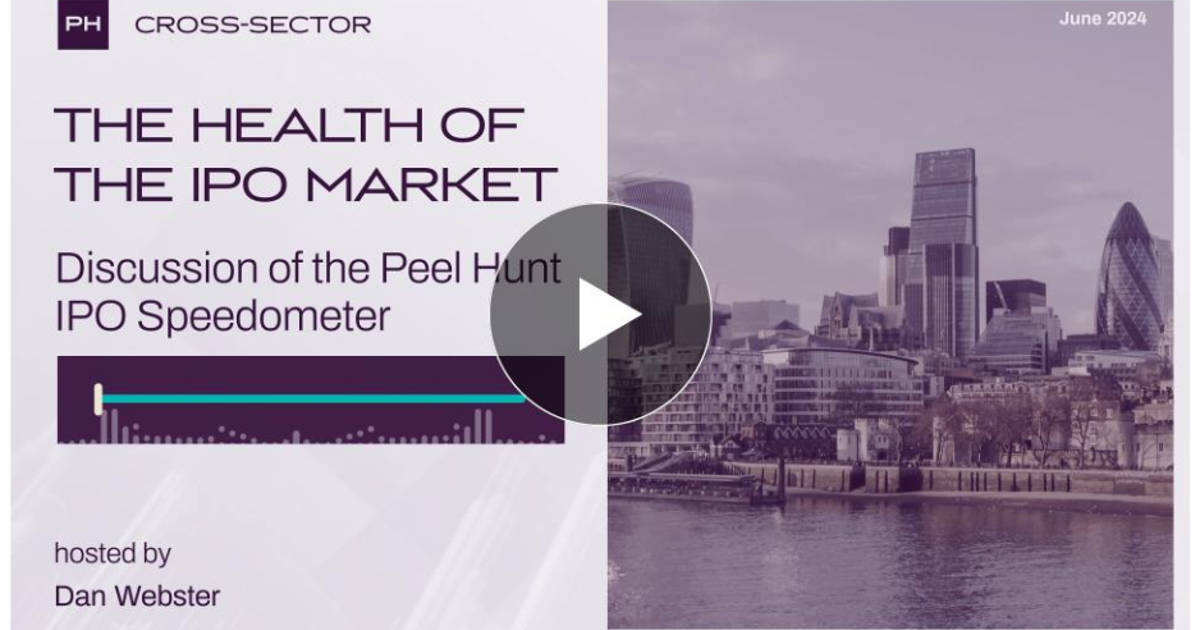 Speeding up – podcast on the Peel Hunt IPO Speedometer - Articles ...